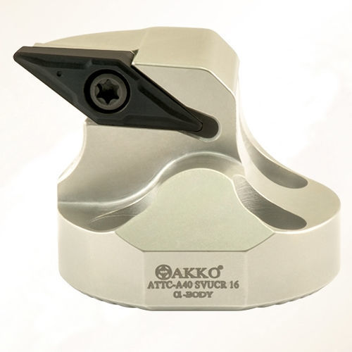 ISO tool holder - SVUC series - AKKO CUTTING TOOLS - set screw / for machining / anti-vibration
