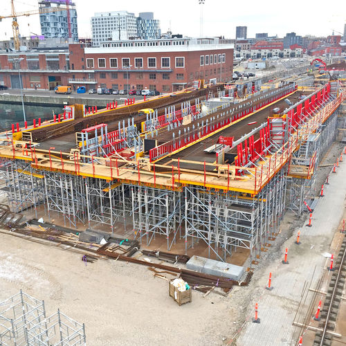 Facade scaffolding tower - MEP - MEVA Schalungs-Systeme - modular