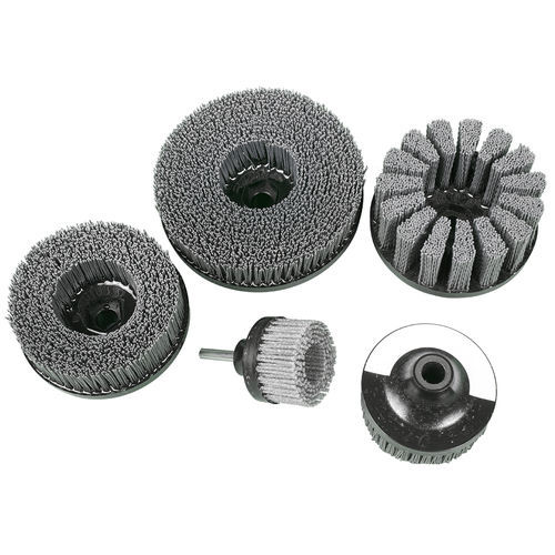 Circular brush - Hex-Drive - Abtex - deburring / abrasive / silicon carbide