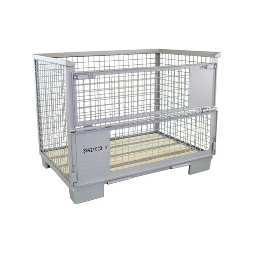 Wire mesh pallet box - Schneider - storage / transport / safety