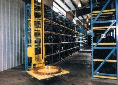 Vertical automatic storage system - Stacker - Ridg-U-Rak - pallet ...