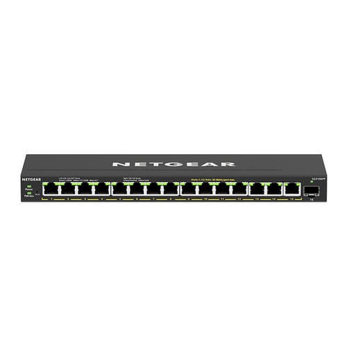 Managed ethernet switch - GS316EPP - NETGEAR - 16 ports / gigabit ...