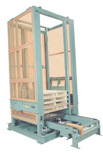 Pallet stacker-destacker - roach conveyor