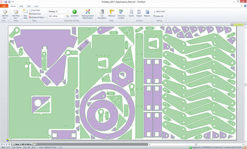 CAD/CAM software - ProNest - MTC Software - nesting / cutting