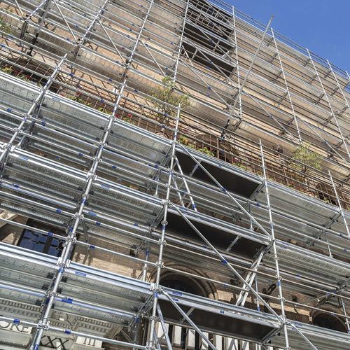 Fixed scaffolding - MP - PILOSIO - facade / modular