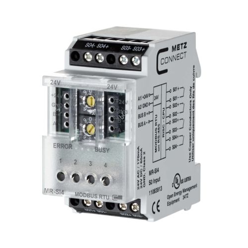 Digital I O module - MR-SI4 Modbus RTU - METZ CONNECT - Modbus RTU / 4 analog inputs