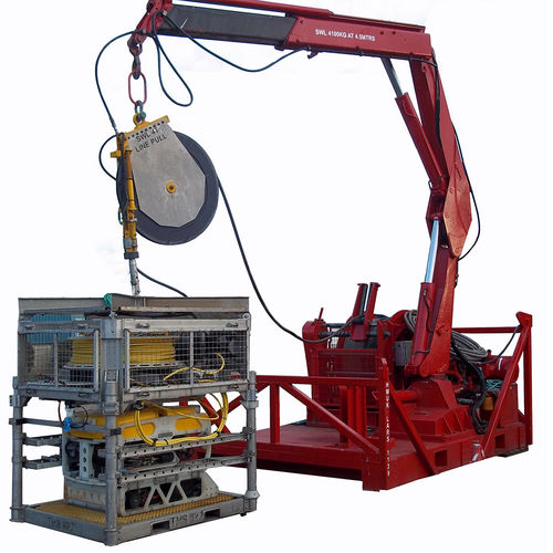 Fixed crane - LARS - Saab Seaeye - articulated / lifting / hydraulic