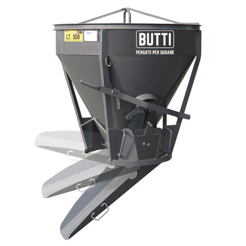 Conical concrete skip - BUTTI - bottom-opening