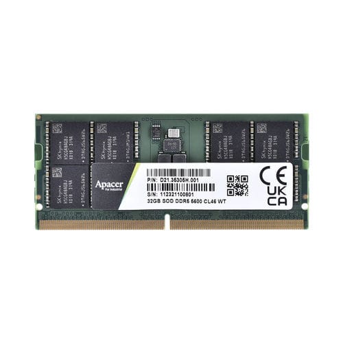 Small outline dual in-line memory module memory module - Apacer Technology B.V. - DDR5 / industrial