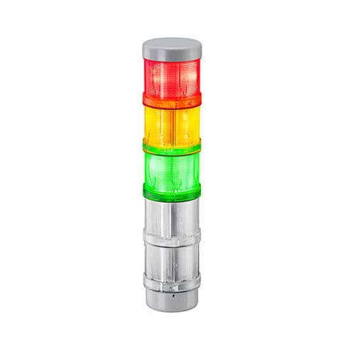 LED stack light - KombiSIGN 72 - WERMA - flashing / 3-color / IP65
