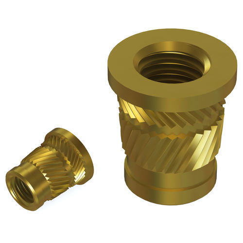 Threaded insert - 855 - Specialinsert s.r.l. - knurled / brass / round