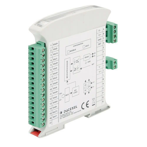Analog input module - DAT3018 - DATEXEL SRL - Modbus RTU / RS-485 / RS-232
