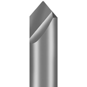 End mill - CS - 2L inc - solid carbide / deburring / for countersinking
