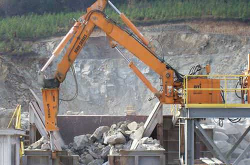 Boom rock breaker - max. 9 660 kg | MRH series - Breaker Technology, LTD.