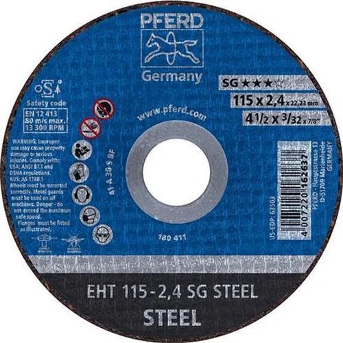 Metal cutting disc - EHT 115-2,4 SG - PFERD - for steel / for angle ...