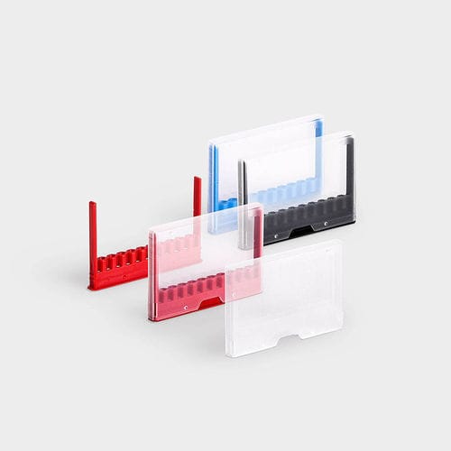 Plastic packaging box - MVB series - rose plastic - for inserts / drill ...