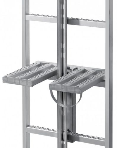 Stainless steel ladder - 9625021 - Hailo Professional - single ...