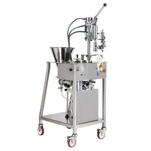 Semi-automatic filler and capper - Tenco - for liquids / for pharmaceutical products / flask