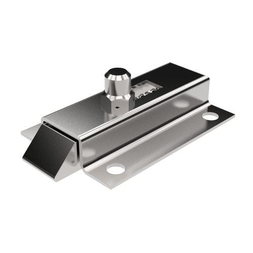 Keyed latch - 5-030 - Industrilas - sliding bolt / steel