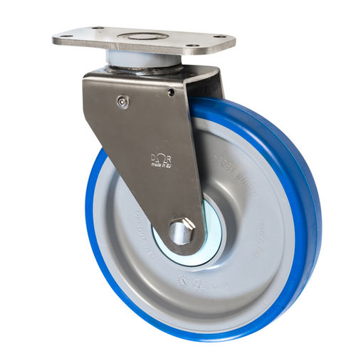 Fixed caster - AGV - ROSS HANDLING LTD - base plate / cart