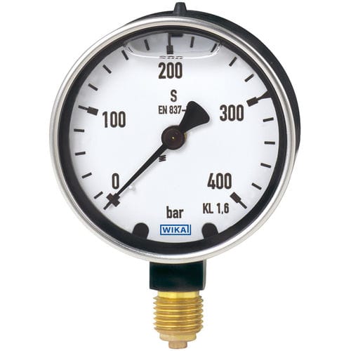 Dial pressure gauge - 213.40 - WIKA Alexander Wiegand SE & Co. KG - threaded / brass / Bourdon tube