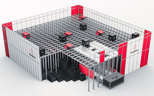 Warehouse automated storage and retrieval system - AUTOSTORE™ - Fives ...
