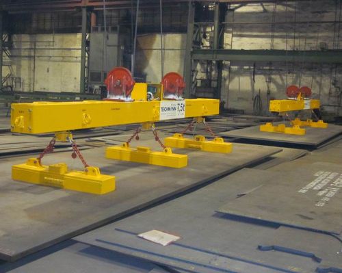 Plate lifting beam - AdobA GmbH - electromagnetic / rotary