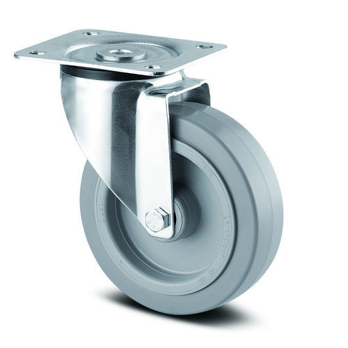 Swivel caster - Alpha smart - TENTE ® - base plate / double / steel