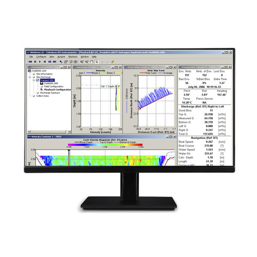 Analysis software - WinRiver II - Seba Hydrometrie GmbH & Co. KG - interface / configuration ...
