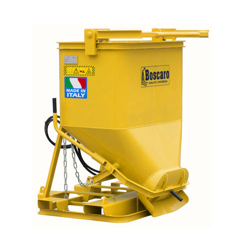 Conical concrete skip - BOT-I - Boscaro s.r.l. - bottom-opening