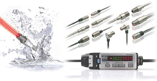 Through-beam photoelectric sensor - PX series - Keyence - cylindrical ...