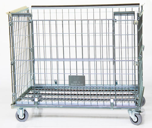 Wire mesh roll container - RX120810-2K1208 - Arcawa GmbH - 4-panel