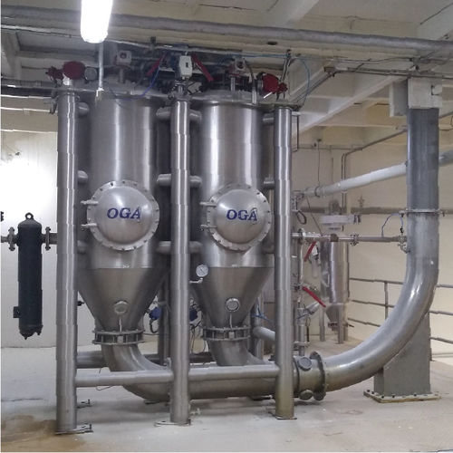 Continuous pneumatic conveying system - OGA SISTEMVAC - dense phase ...