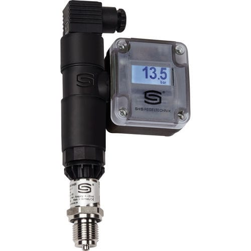 Pressure transmitter with LCD display - SHD-U 6 LCD - S+S Regeltechnik - relative / ceramic / 0-10 V