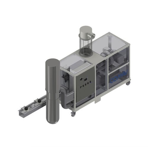 Plastic waste compactor - PPR100 - COMAV - mobile / horizontal