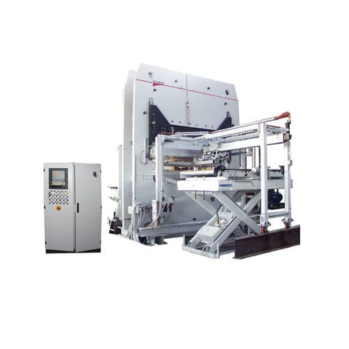 Hydraulic press line - GL - ITALPRESSE - for wood / for sheet metal ...