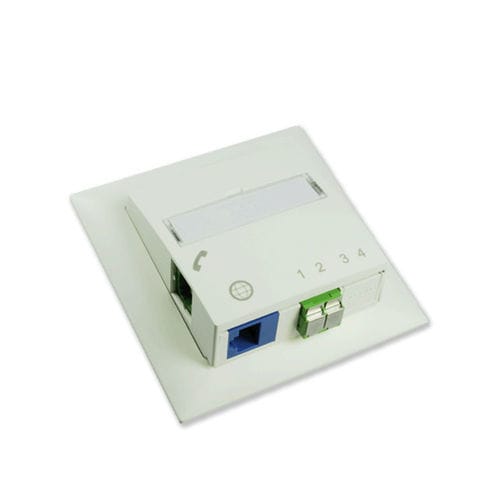 Flush-mounted fiber optic outlet - EDIZIOdue - DIAMOND SA