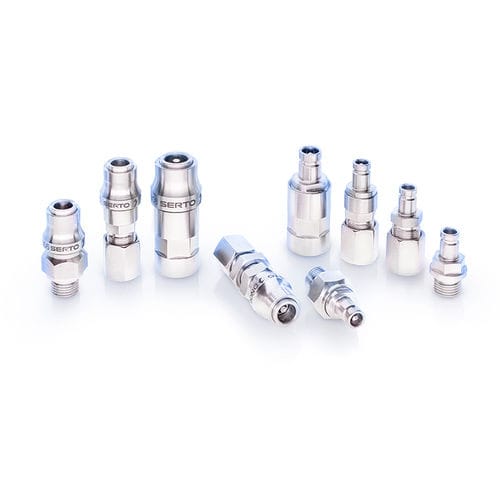 Compressed air fitting - 51 series - SERTO - quick / stainless steel / high-flow