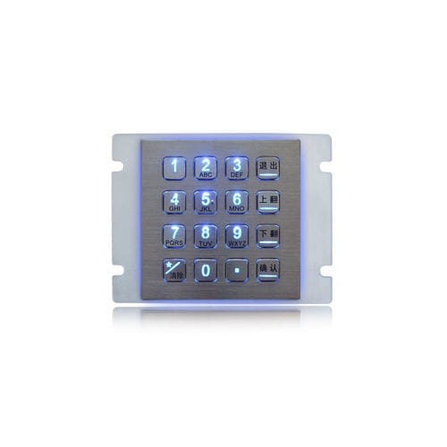 16-key keypad - K-TEK-B100-100KP-16S-RP-BL-DWP - Key Technology China ...