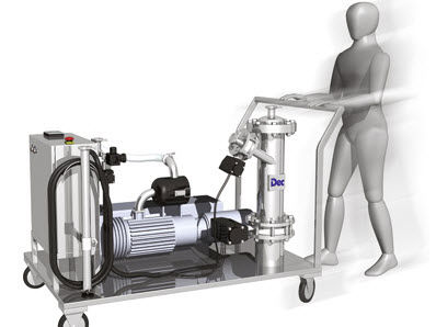 Dense phase pneumatic conveying system - Mobile PTS - Dec Group ...