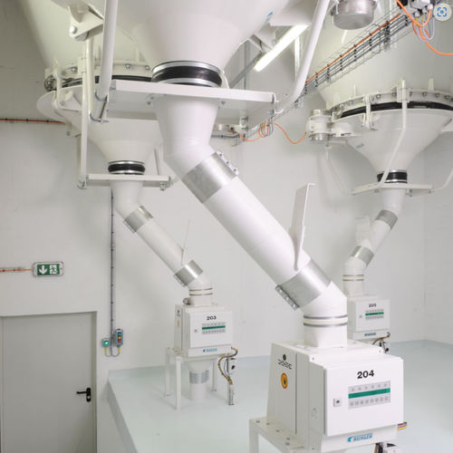 Concrete discharge unit - MFVH series - Bühler Group - building / silo ...