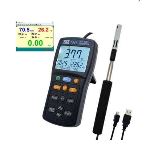 Hot-wire thermo-anemometer - TES-1341 - TES Electrical Electronic Corp ...