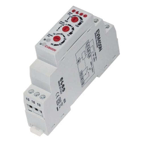 Over-voltage protection relay - EVM series - EL.CO. - DIN rail / time ...
