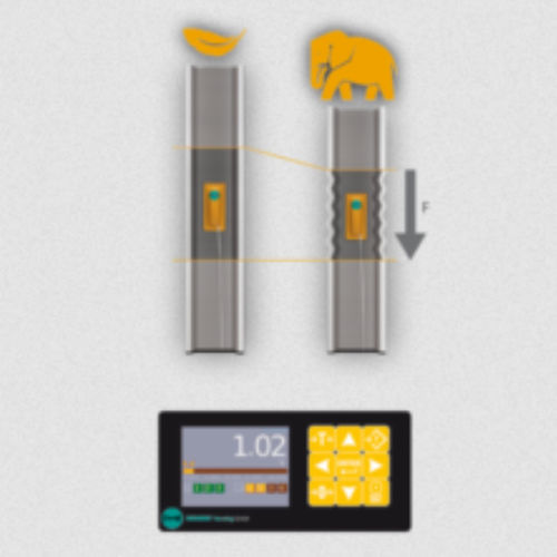 Semiconductor strain gauge - MicroCell - REMBE Kersting GmbH - rectangular / dynamic