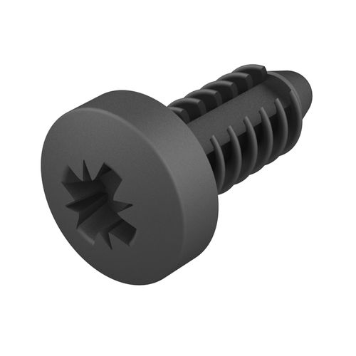 Cylindrical head rivet - FBA - ISC PLASTIC PARTS - nylon / threaded