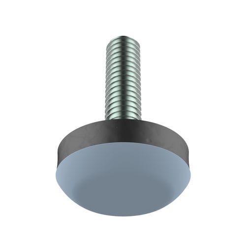 Machine foot - VEA - ISC PLASTIC PARTS - rubber / PTFE / adjustable