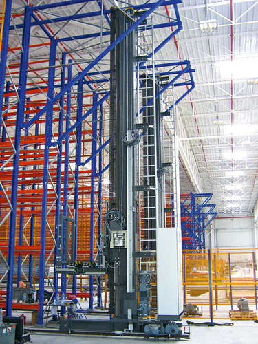 Stacker crane with telescopic forks - PUMA - WINKEL