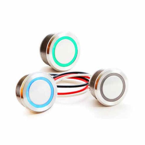 Touch push-button switch - WEC22H - LUMEX - tactile / waterproof / IP67