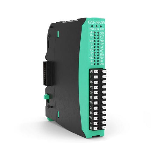 Digital I/O module - G3-AM8 - GEFRAN - EtherCAT / 4 analog outputs / 4 analog inputs