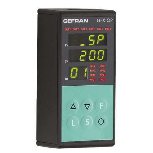 Operator terminal with keyboard - GFX OP - GEFRAN - panel-mount / IP65 ...